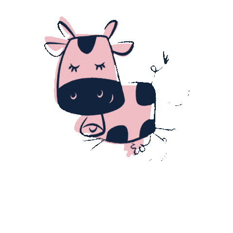 Purple Cow Sticker by Mum and you for iOS & Android | GIPHY