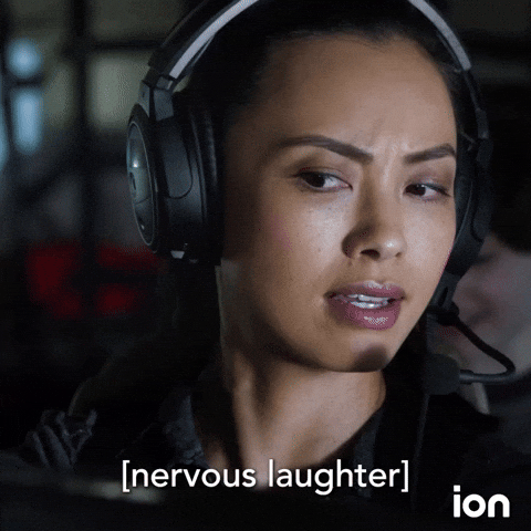 Uncomfortable Laugh Gif