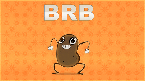 Happy Be Right Back GIF - Find & Share on GIPHY
