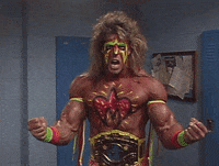 Ultimate Warrior Hulk Hogan Gif
