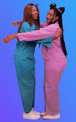 Women Hugging GIFs - Get the best GIF on GIPHY