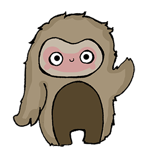 Say Hi Monkey Sticker by Florens Debora for iOS & Android | GIPHY