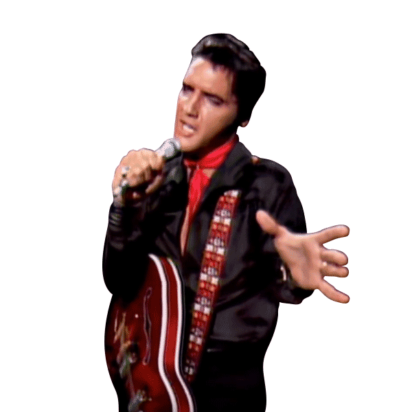 Singer 50S Sticker by Elvis Presley for iOS & Android | GIPHY