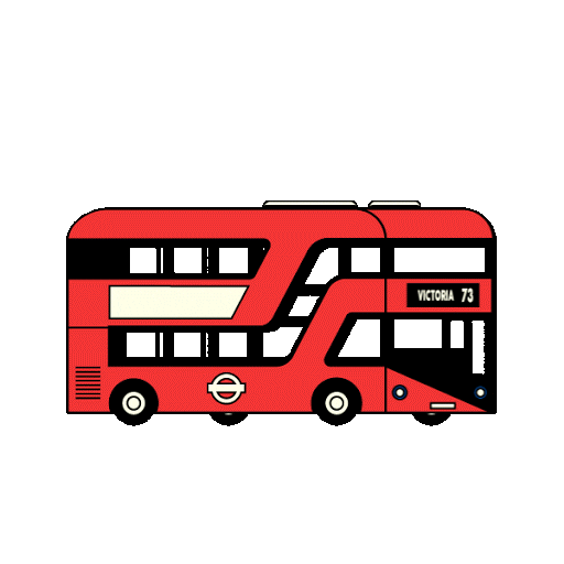 London Bus Sticker by Culture Trip for iOS & Android | GIPHY