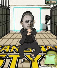 Psy Cartoon Gif Free Png Download Gangnam Style Cartoon Animated Gif