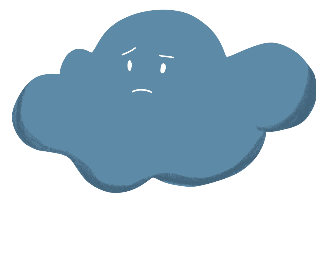 Sad Rain Sticker by Tiny Hello for iOS & Android | GIPHY