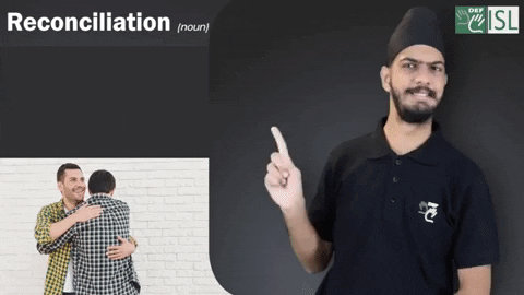 Sign Language Reconciliation GIF by ISL Connect - Find & Share on GIPHY
