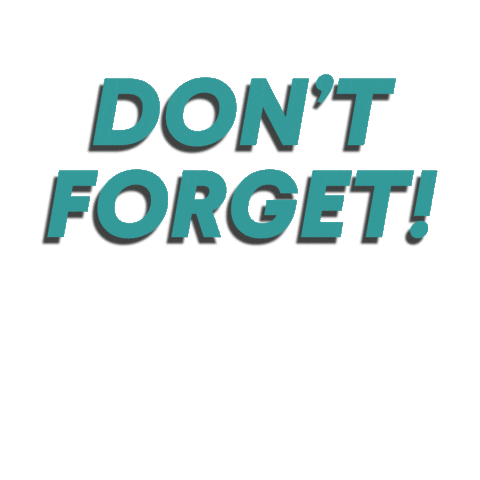 Reminder Forget Sticker by Roosevelt Institute for iOS & Android | GIPHY