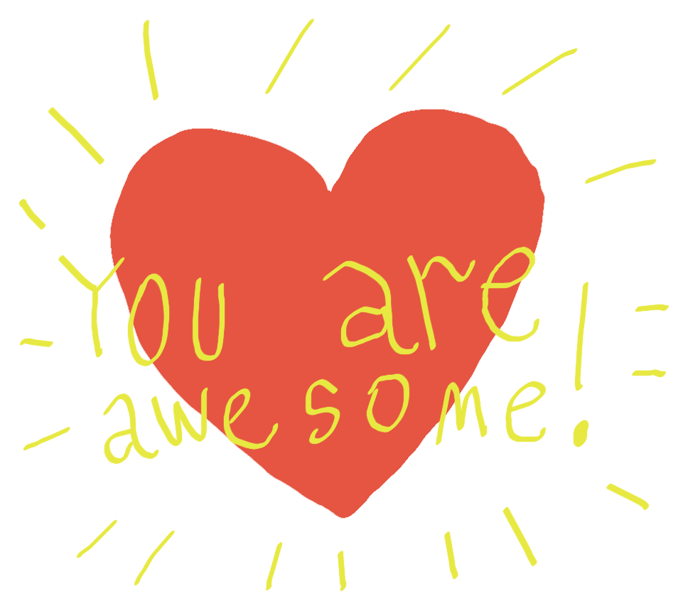 Awesome Heart Sticker by Ezra W. Smith for iOS & Android | GIPHY