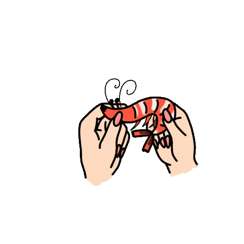 Shrimp Cocktail Beach Sticker for iOS & Android | GIPHY