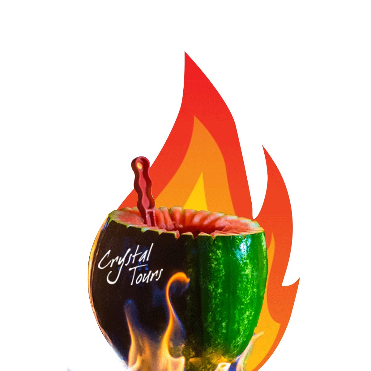 Party Flaming Sticker by Crystal-Tours for iOS & Android | GIPHY