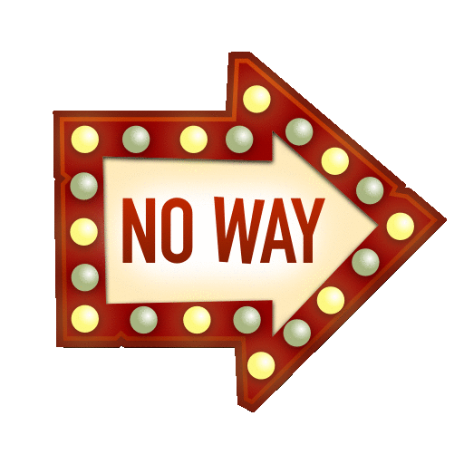 No Way Sticker by AM by Andre Martin for iOS & Android | GIPHY
