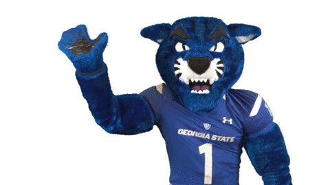 Waving Georgia State Sticker by GSU Athletics for iOS & Android | GIPHY