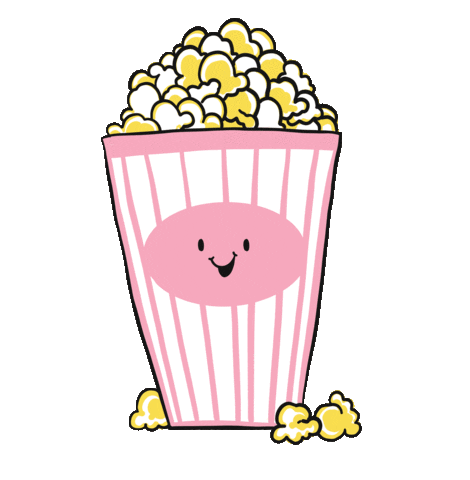Snacks Popcorn Sticker by Unique Vintage for iOS & Android | GIPHY