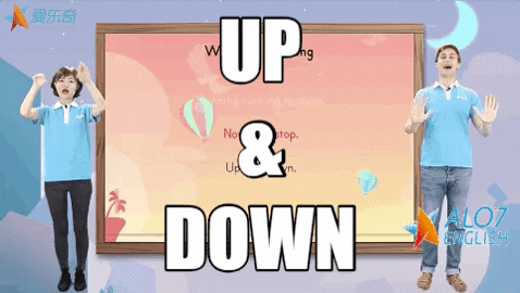 Up And Down Alo7 English GIF by ALO7.com - Find & Share on GIPHY