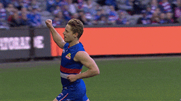 Aussie Rules Football Ok GIF by Western Bulldogs - Find & Share on GIPHY