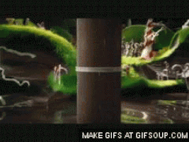 Augustus Gloop Stuck In Pipe