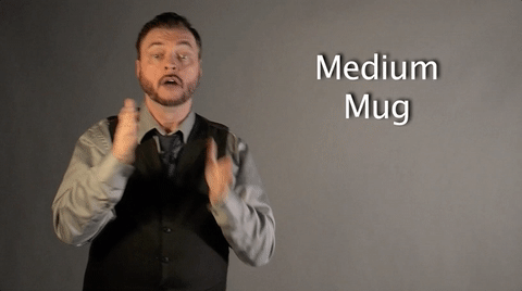 Sign Language Medium Mug GIF by Sign with Robert - Find & Share on GIPHY