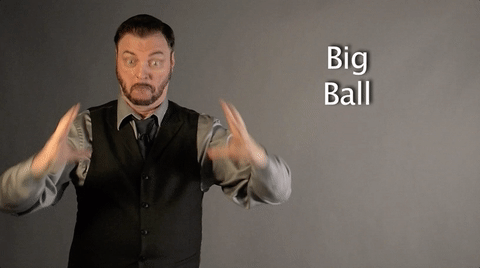 Sign Language Big Ball GIF by Sign with Robert - Find & Share on GIPHY