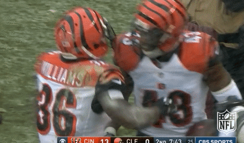 Cincinnati Bengals Head Butt GIF by NFL - Find & Share on GIPHY
