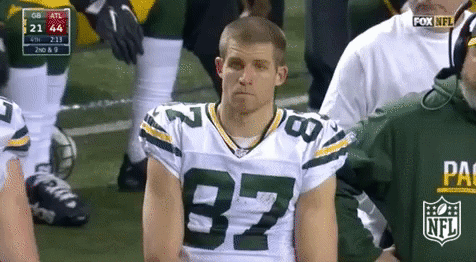 Sad Green Bay Packers GIF by NFL - Find & Share on GIPHY