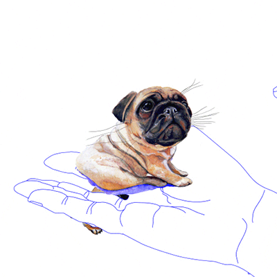 Dog Love GIF by Ghostqiao - Find & Share on GIPHY