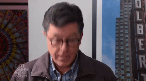 Stephen Colbert Realization GIF by The Late Show With Stephen Colbert ...