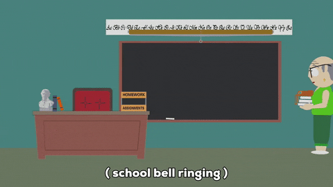 School Bell Ringing Gif