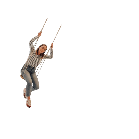 Girl Swinging Sticker by Hout video for iOS & Android | GIPHY