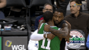 Kyrie Irving Hug GIF by NBA - Find & Share on GIPHY