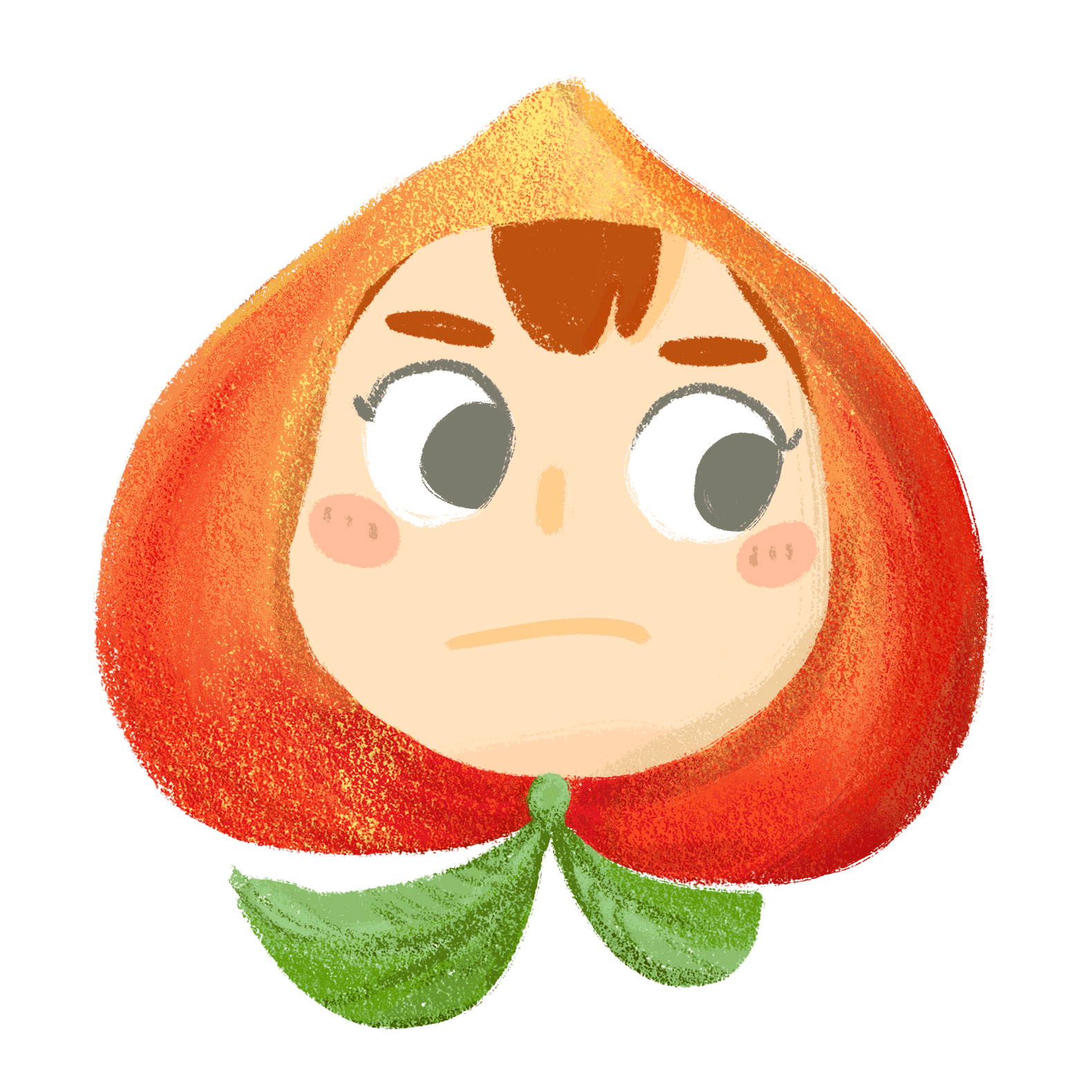 Angry Peach Sticker by momotardo for iOS & Android | GIPHY