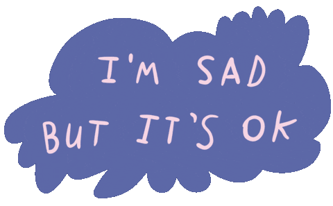Sad Depression Sticker by Heather Buchanan for iOS & Android | GIPHY