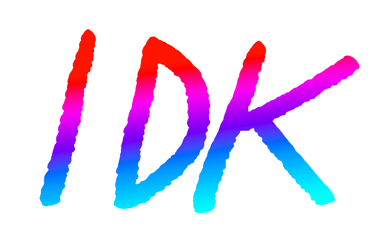 I Don'T Know Idk Sticker by printmeggin for iOS & Android | GIPHY