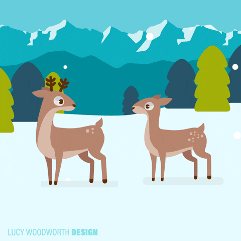 Snow Deer GIFs - Get the best GIF on GIPHY