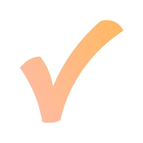 Orange Check Mark Transparent Background