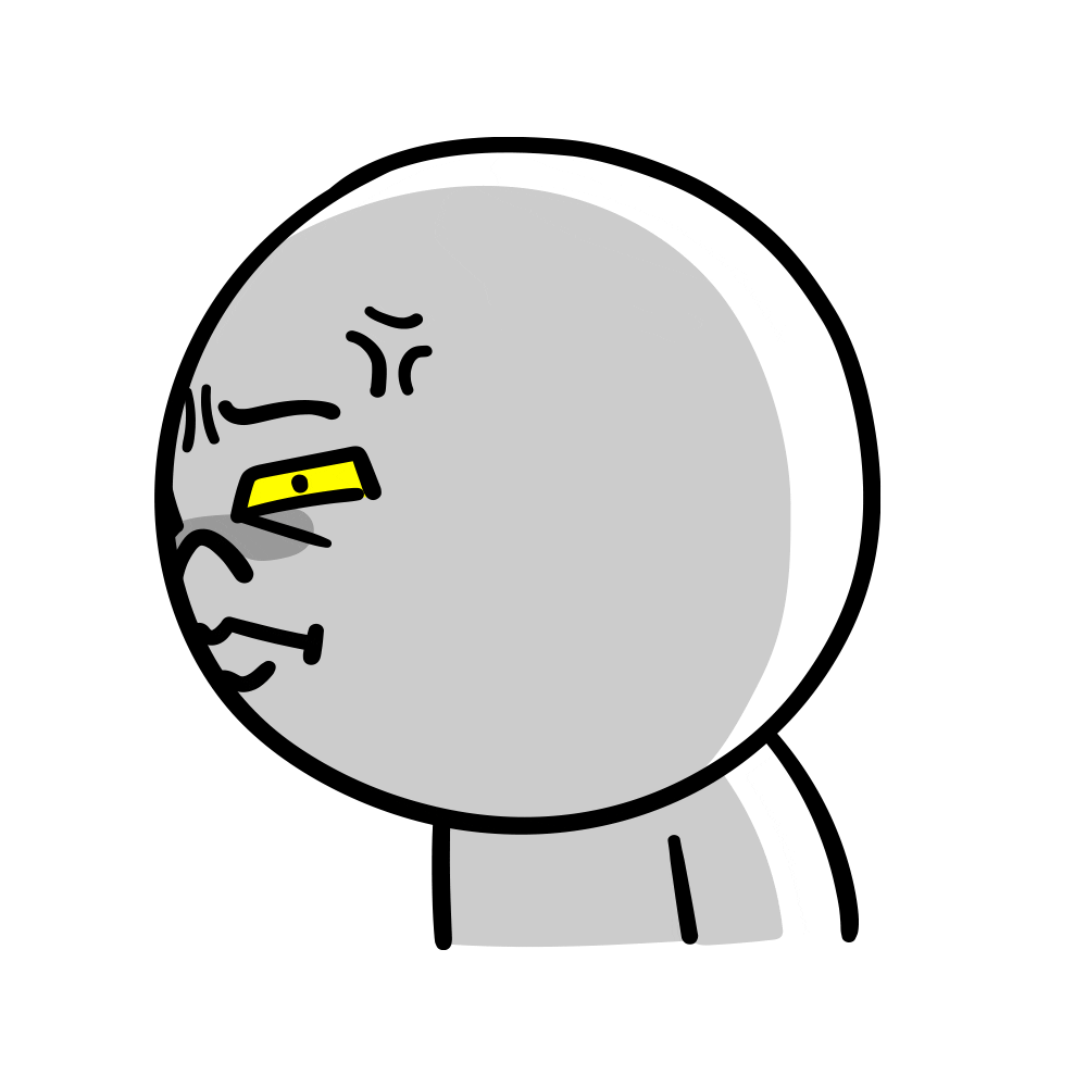 Line Stickers Moon Angry