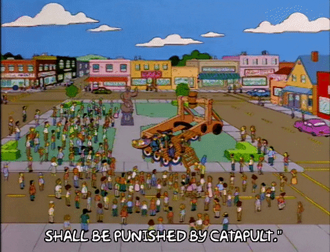 Catapult The Simpsons GIF - Find & Share on GIPHY
