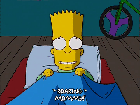 Scared Bart Simpson GIF - Find & Share on GIPHY