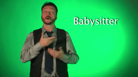 Sign Language Babysitter GIF by Sign with Robert - Find & Share on GIPHY