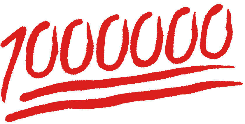 Keep It 100 One Million Sticker by Jason Clarke for iOS & Android | GIPHY