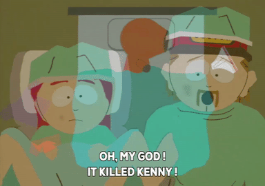 Scared Kenny Mccormick GIF by South Park - Find & Share on GIPHY