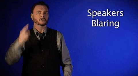 Speakers Blaring GIFs - Get the best GIF on GIPHY
