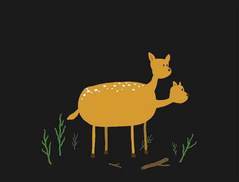 Illustration Doe GIF by Julien Piau - Find & Share on GIPHY