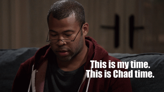Jordan Peele Chad Time GIF by CBS - Find & Share on GIPHY
