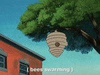 Cartoon Bee Swarm