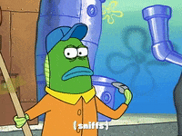 Spongebob Something Smells Gif