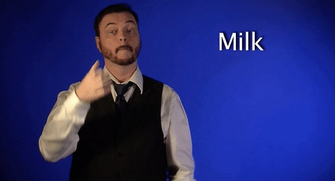 Sign Language Milk GIF by Sign with Robert - Find & Share on GIPHY