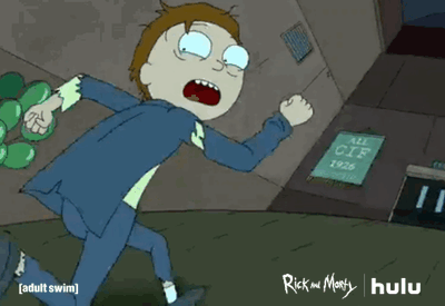 Rick And Morty Running GIF by HULU - Find & Share on GIPHY