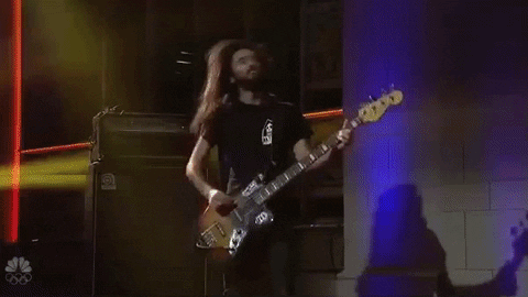 Rock And Roll Hair Flip GIF by Saturday Night Live - Find & Share on GIPHY