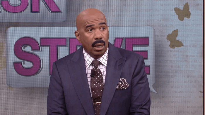 Shrug GIF by Steve Harvey TV - Find & Share on GIPHY